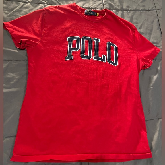 Polo Ralph Lauren | Shirts | Polo Ralph Lauren Red Logo T Shirt | Poshmark